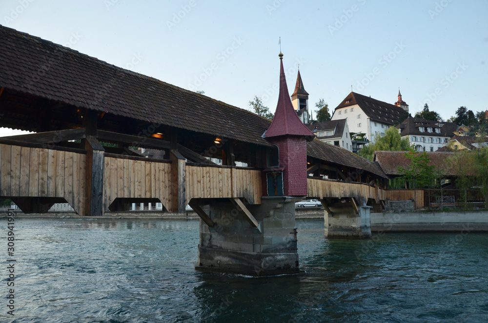 Kapellbucke is the oldest wooden covered bridge in Europe, as well as ...