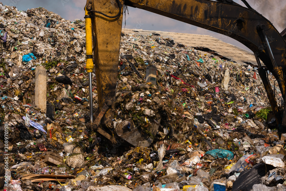 dumping, dirt, compost, heavy metals, mountain, backhoe, rusty ...