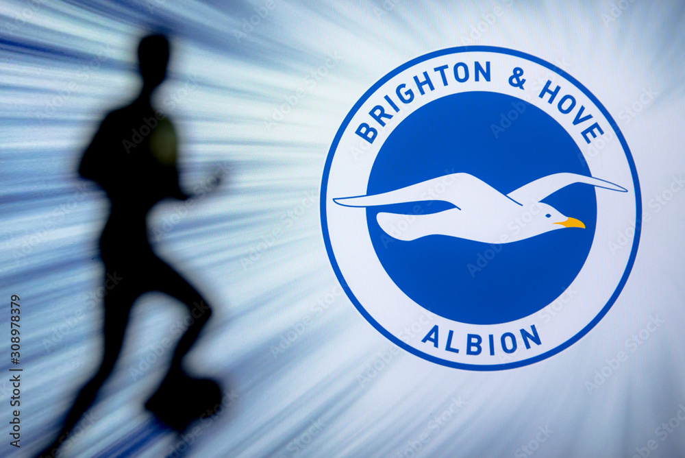 BRIGHTON, ENGLAND, JULY. 1. 2019: Brighton & Hove Albion Football club ...