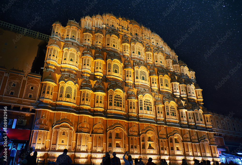 Hawa Mahal At Night