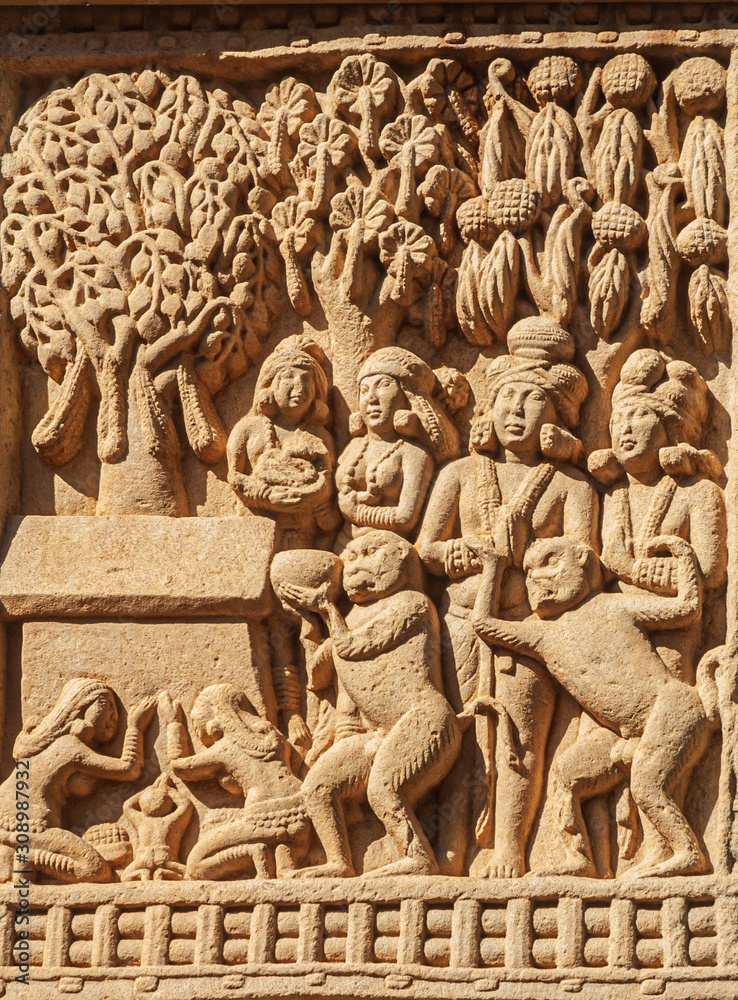 Great Stupa At Sanchi Inside