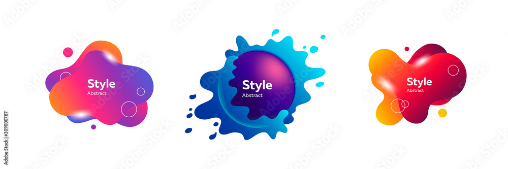 Modern composition of unique geometric designs. Design template for ...