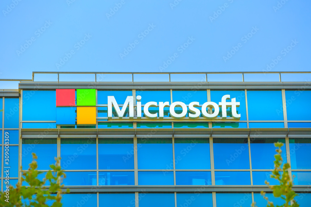 Microsoft Logo building Stock Photo | Adobe Stock