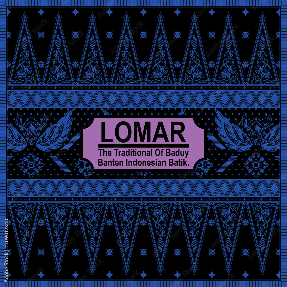 Lomar Baduy - The Traditional Of Baduy Banten Batik Stock Vector ...