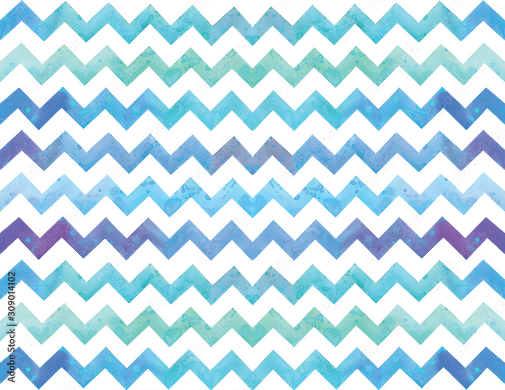 Purple And Blue Chevron Background