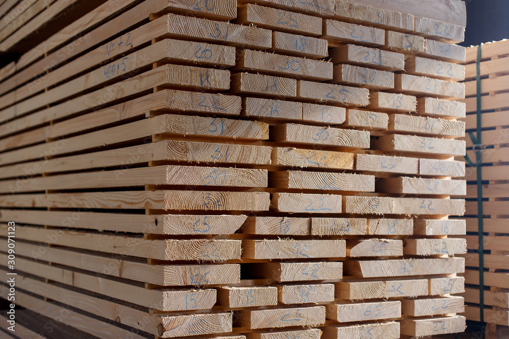 Wood board for table. Joinery work. wooden furniture. Wood timber ...