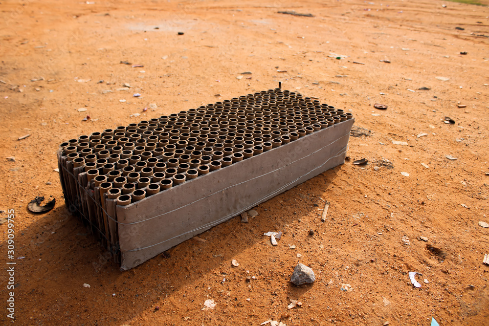 Crackers waste in harmful for environment Stock Photo | Adobe Stock