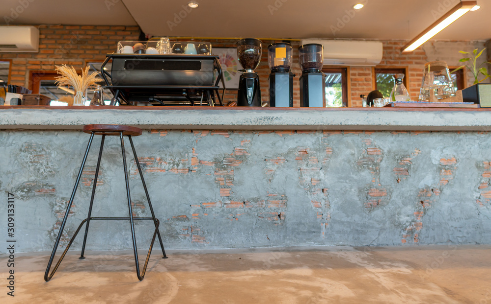 Interior design of vintage coffee shop style. Stock Photo | Adobe Stock