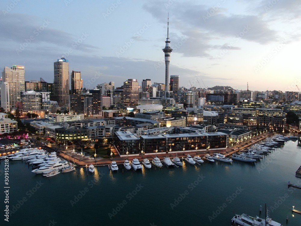 Viaduct Harbour, Auckland / New Zealand - December 12, 2019: The ...