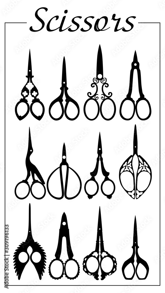 Vintage Scissors Vector