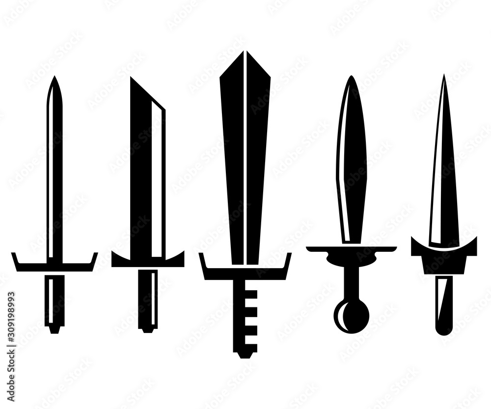 sword and rapier vector illustration Stock Vector | Adobe Stock