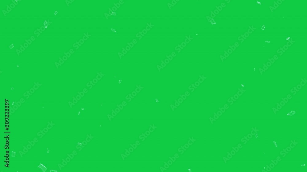 Glass Shatter, Broken glass with slow motion on green screen background ...