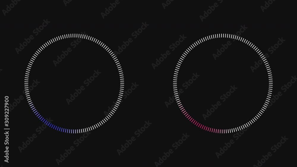 A set of interface elements in the form of a circle. Alpha channel.Load ...