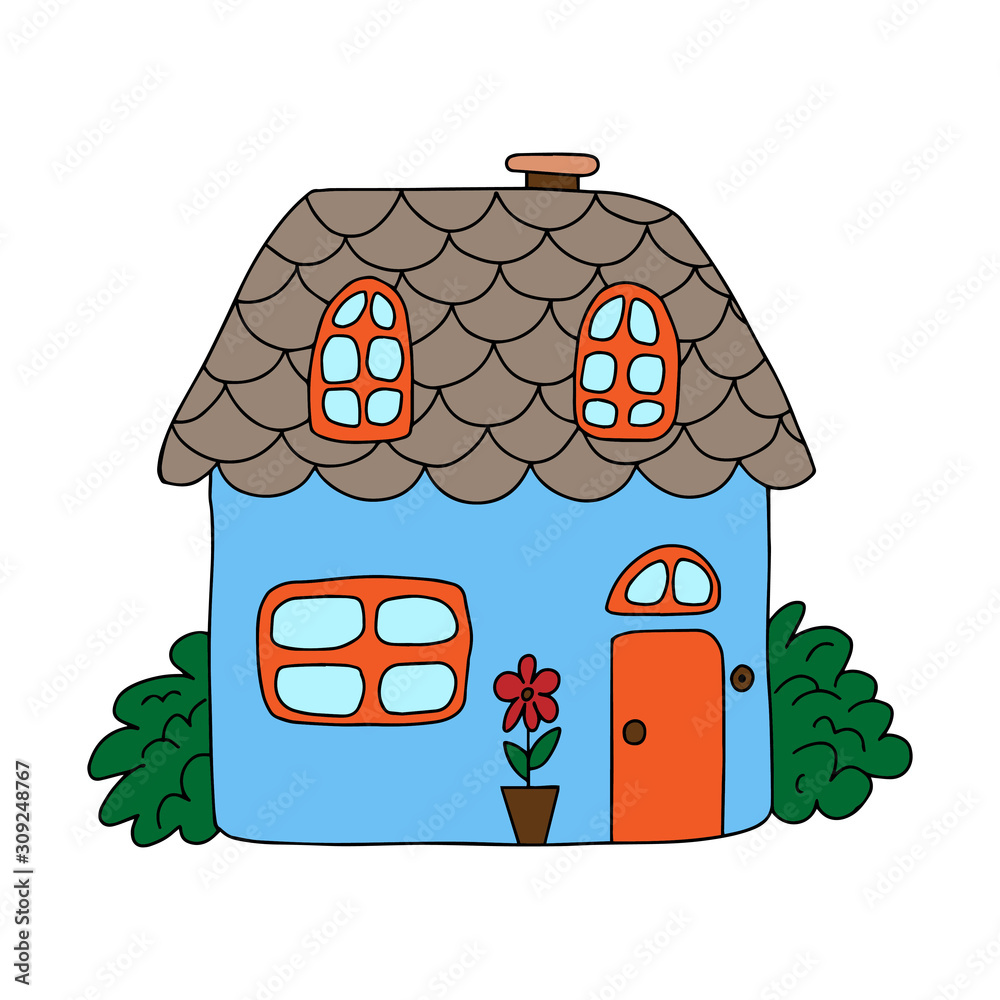 Cute Little House Clipart