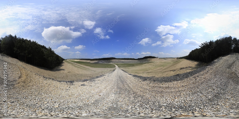 Sand Mine Digger HDRI Panorama Stock Photo | Adobe Stock