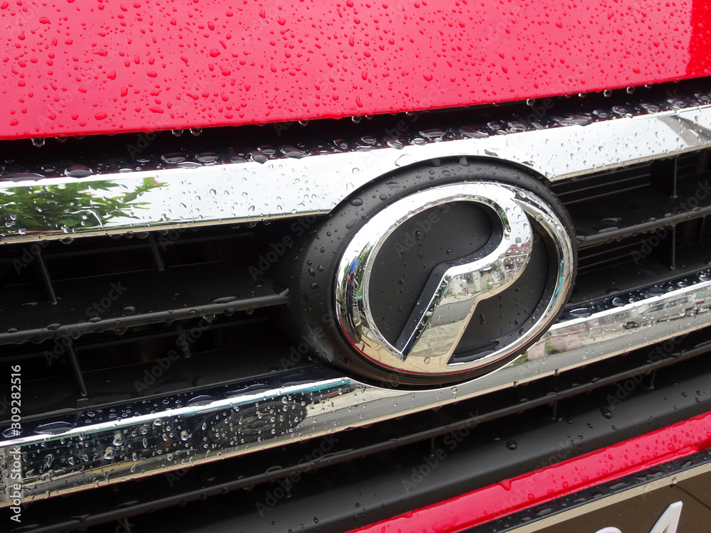 KUALA LUMPUR, MALAYSIA -MARCH 23, 2018: Selected focused on Perodua car ...