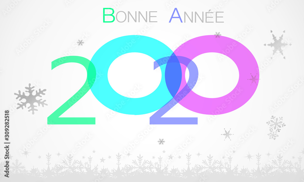 Meilleurs Voeux 2020 Stock Illustration | Adobe Stock