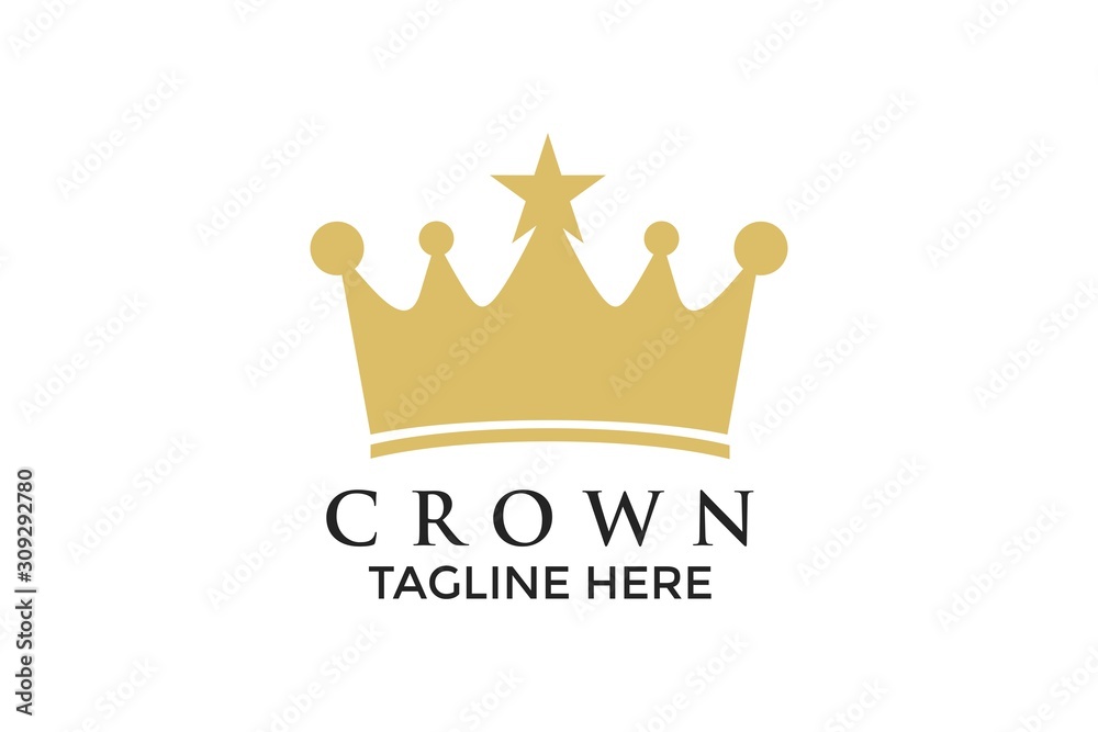 Crown Logo Vector, Creative Crown Abstract Logo Design Vector Template ...