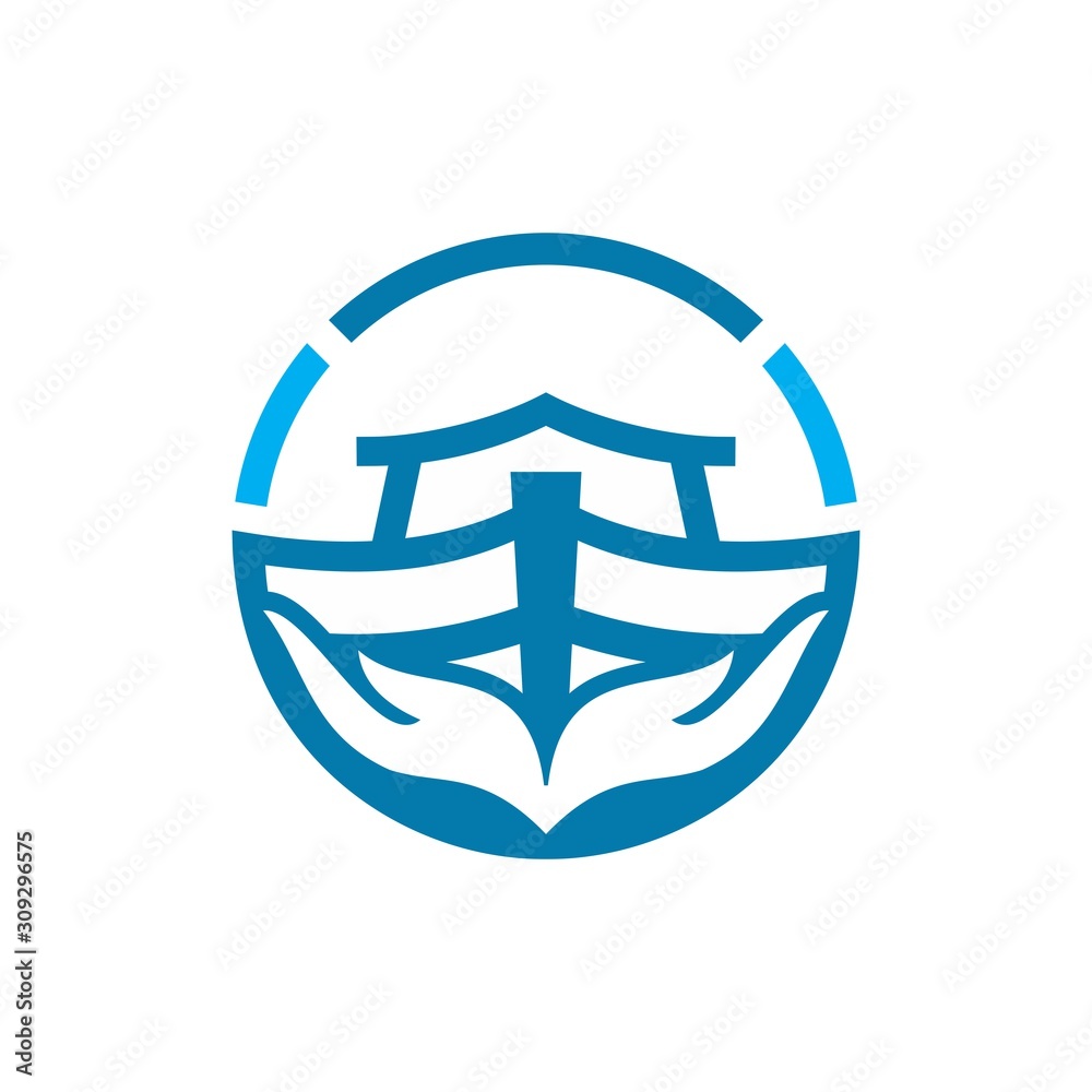 Poster ROUND ARK HAND LOGO – Tableau | Europosters