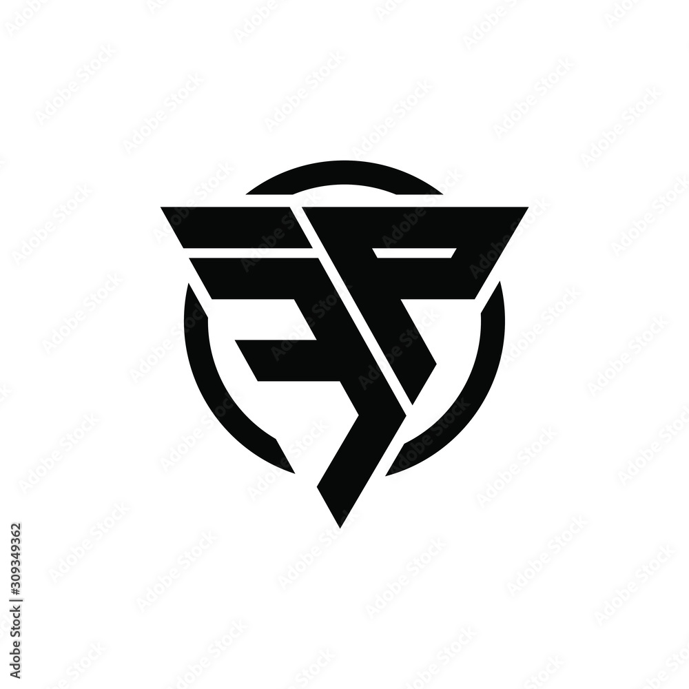 3P P3 Triangle Logo Circle Monogram Design Vector Super Hero Concept ...
