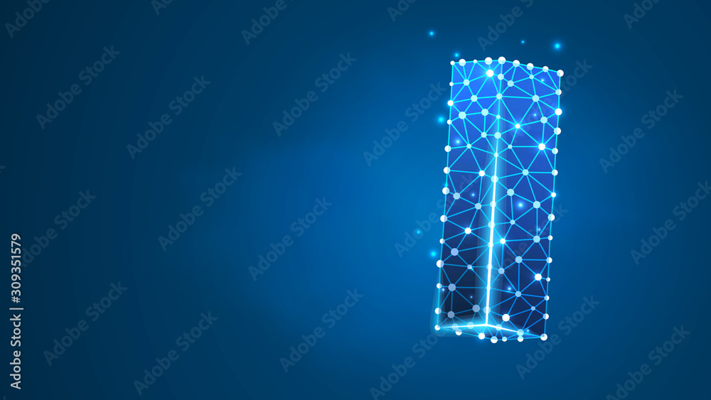 Alphabet letter I. Design of an Uppercase letter. Banner, template or a ...