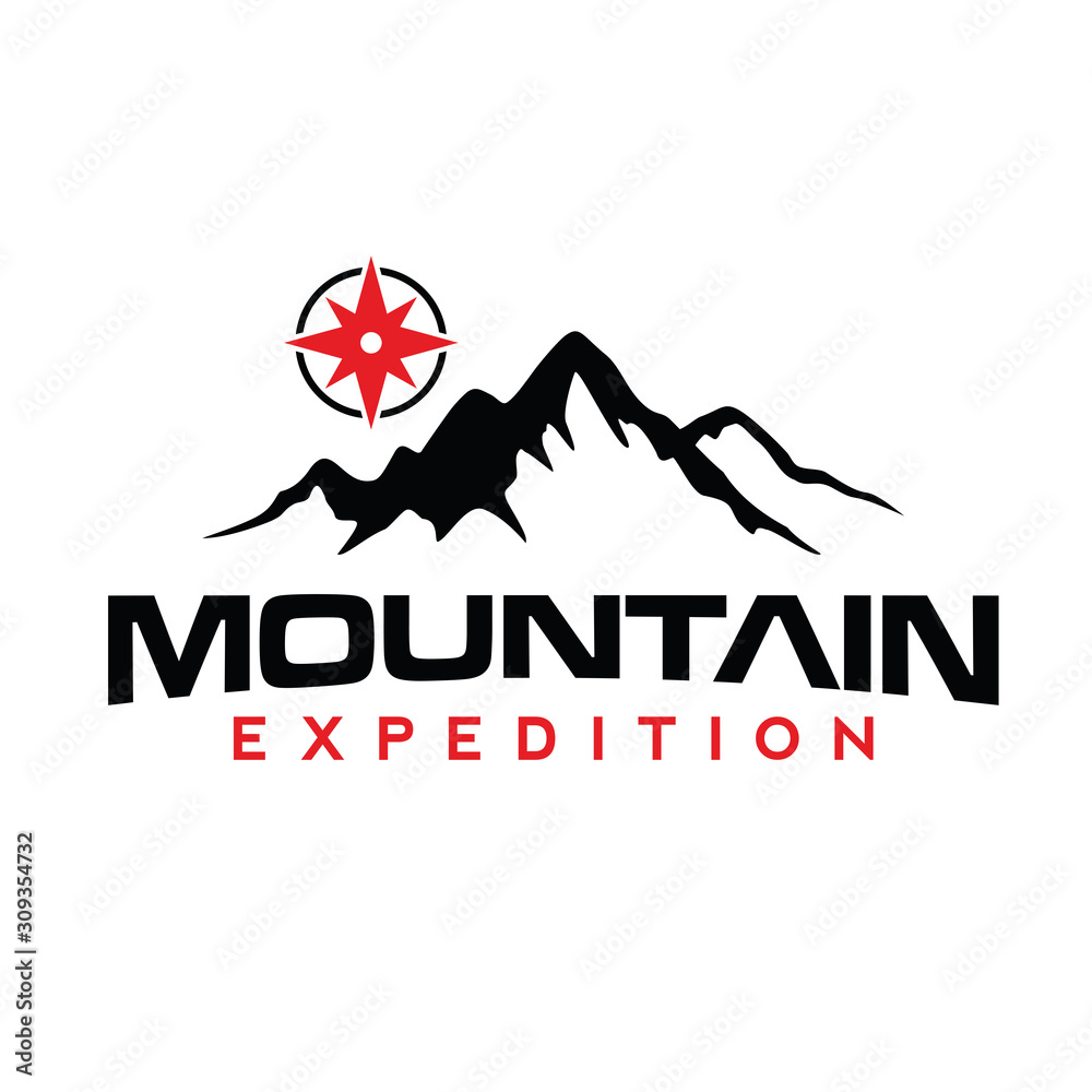 Mountain Logo, Mountain Expedition, Outdoor and Adventure Logo Vector ...