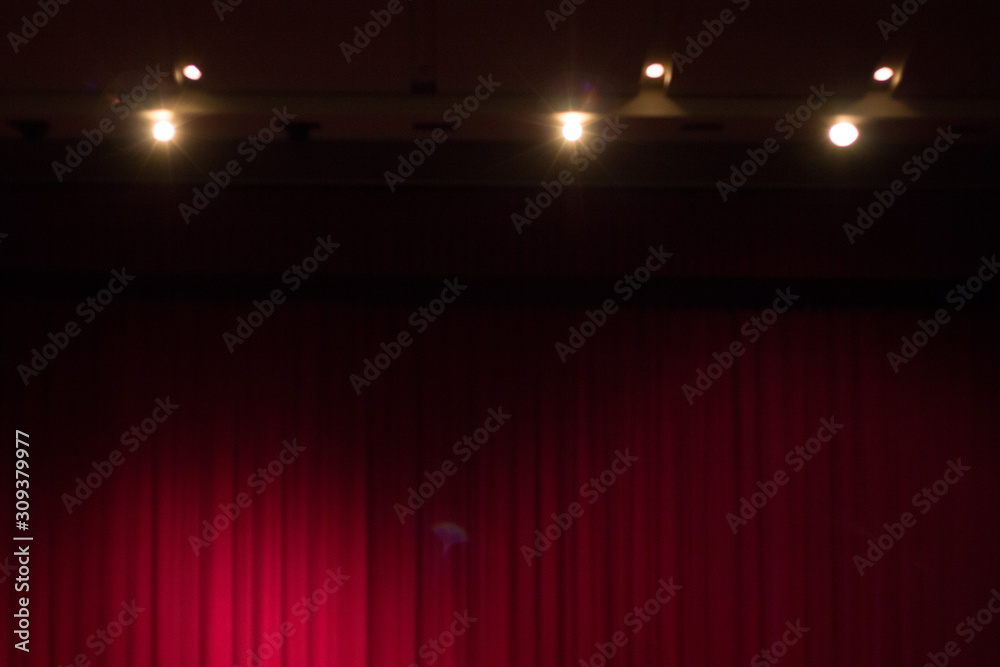 stage with spotlight Stock Photo | Adobe Stock