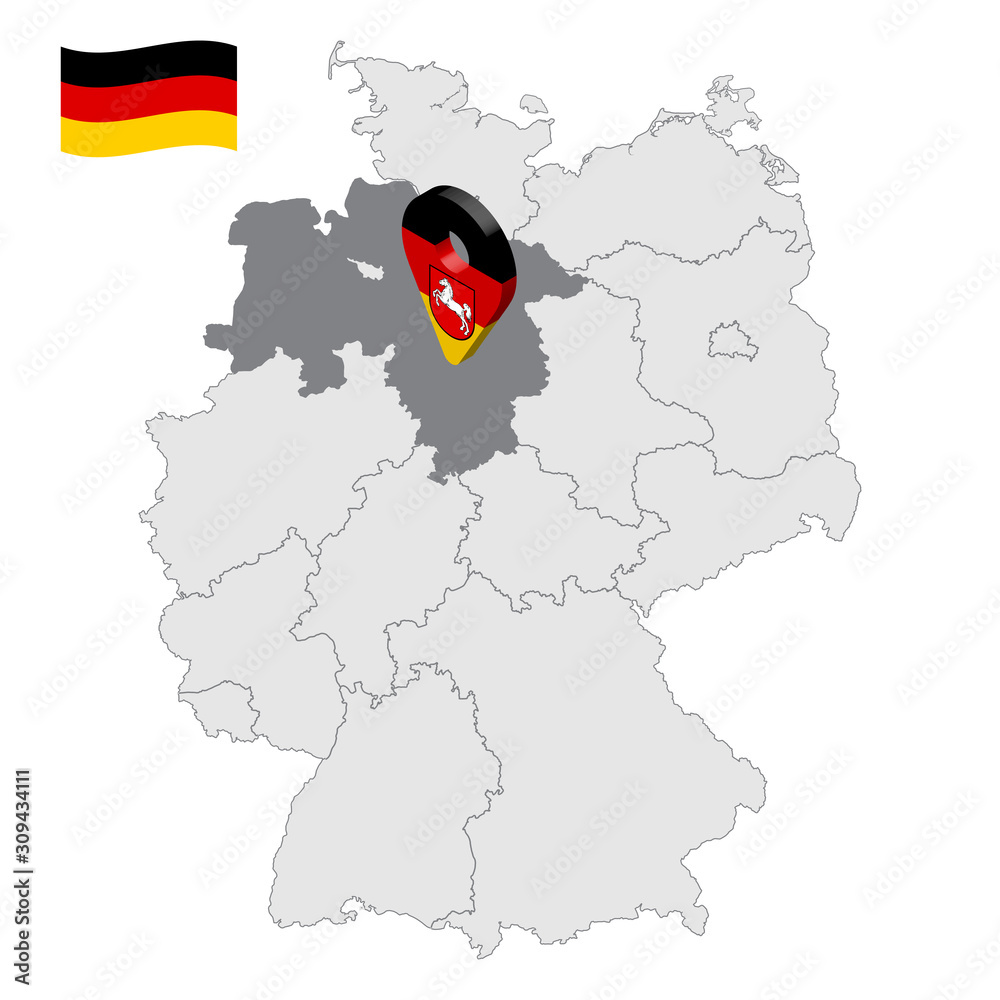 Lower Saxony Germany Flag