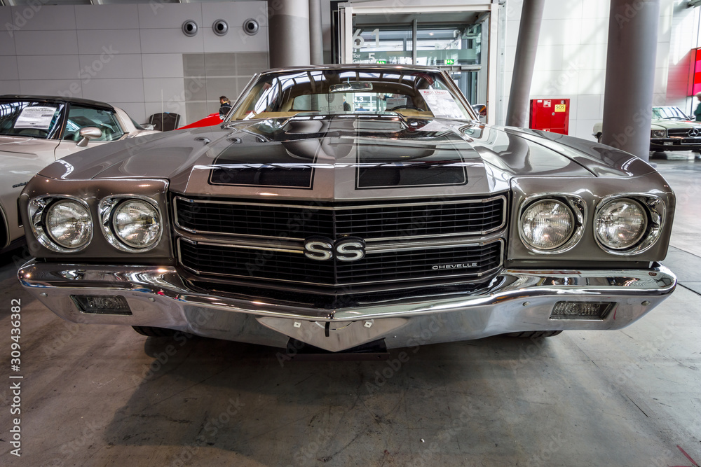 STUTTGART, GERMANY - MARCH 03, 2017: Mid-size car Chevrolet Chevelle SS ...