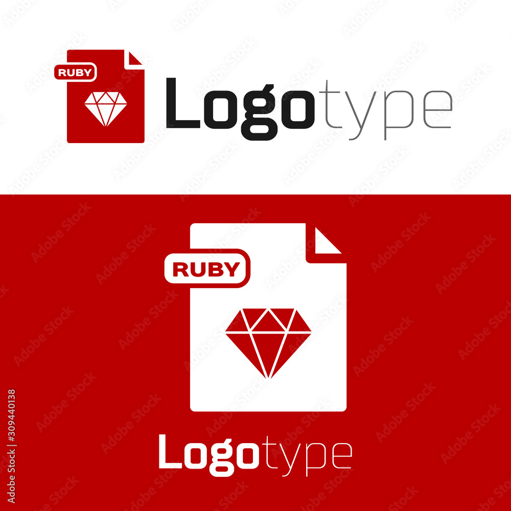 Red RUBY file document. Download ruby button icon isolated on white ... Red RUBY file document. Download ruby button icon isolated on white ...