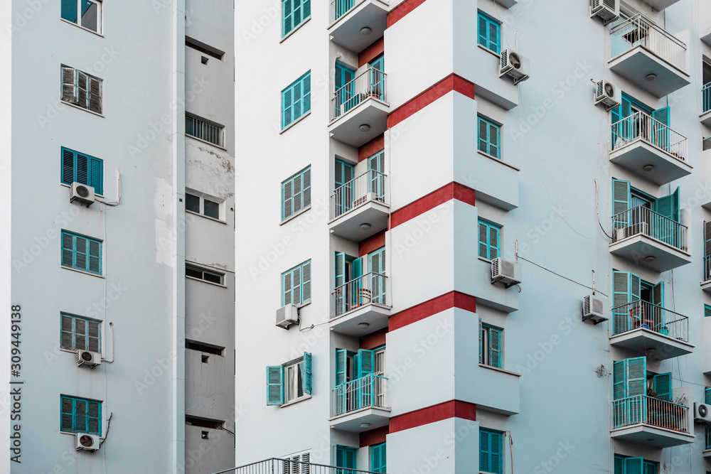 Poor neighbourhood condo building Stock Photo | Adobe Stock
