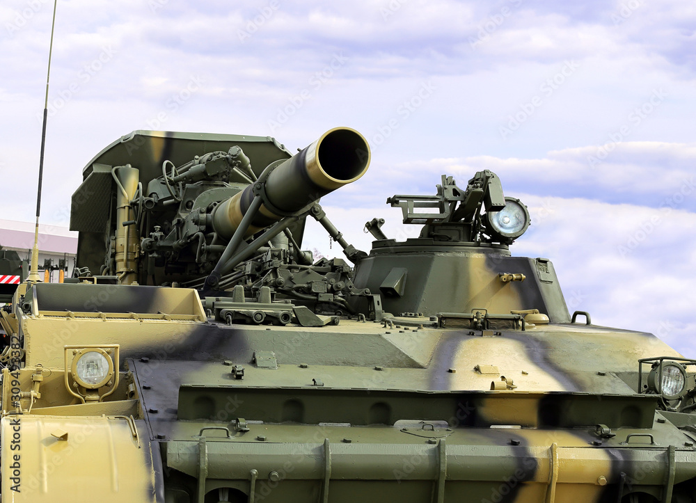Russian self-propelled mortar Stock Photo | Adobe Stock