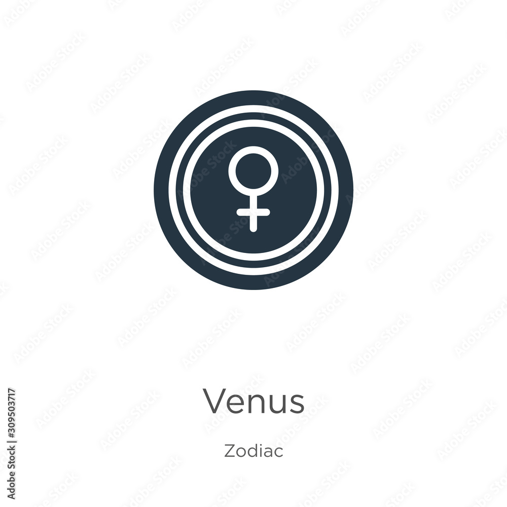 Venus icon vector. Trendy flat venus icon from zodiac collection ...