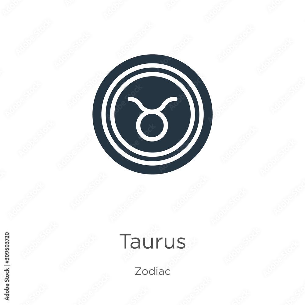 Taurus icon vector. Trendy flat taurus icon from zodiac collection ...