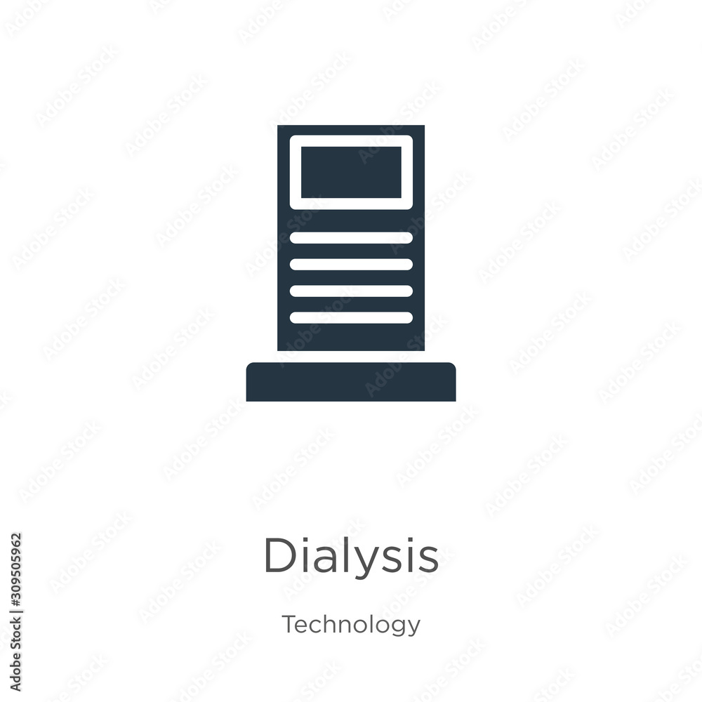 Dialysis icon vector. Trendy flat dialysis icon from technology ...