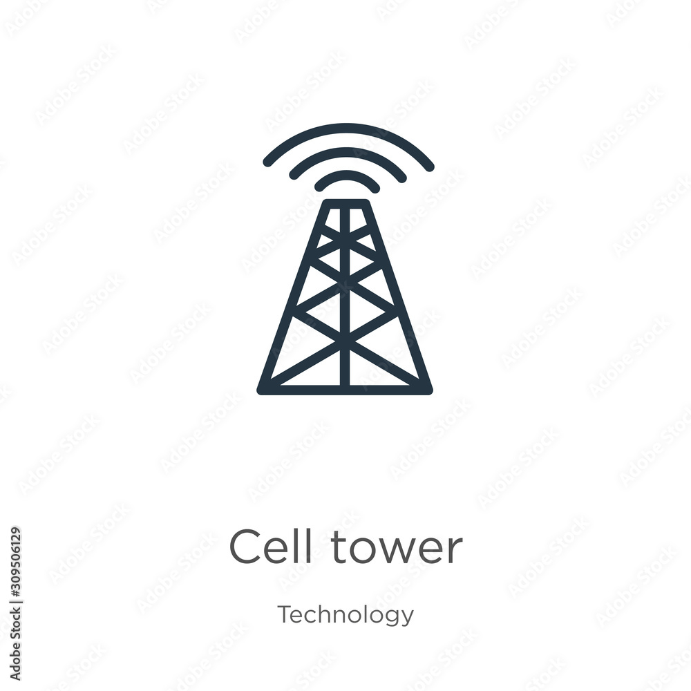 Cell Tower Graphic