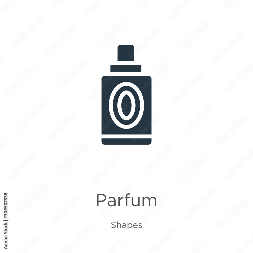 Parfum icon vector. Trendy flat parfum icon from shapes collection ...