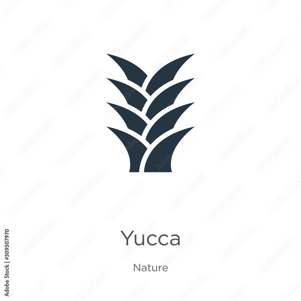 Yucca icon vector. Trendy flat yucca icon from nature collection ...