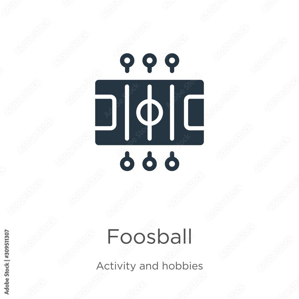 Foosball icon vector. Trendy flat foosball icon from outdoor activities ...