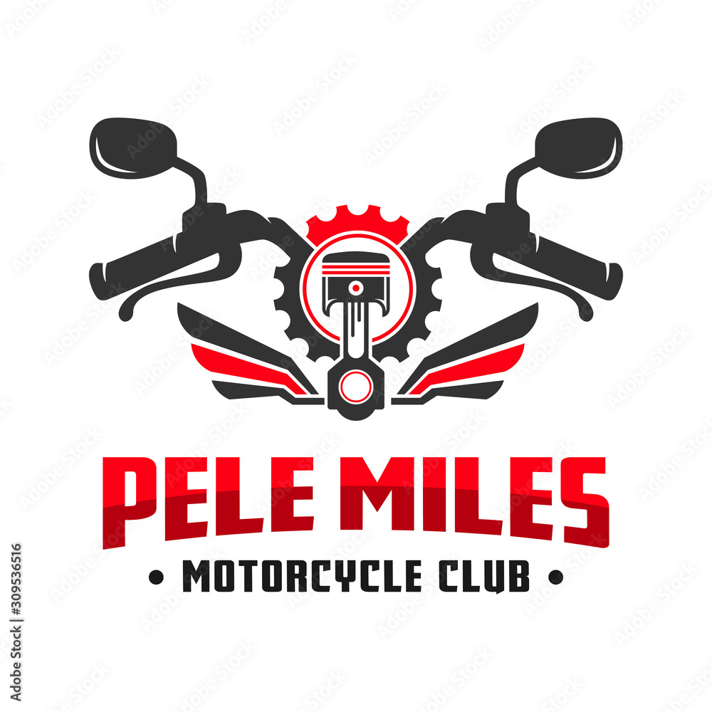 Motorcycle club community logo design Stock Vector | Adobe Stock