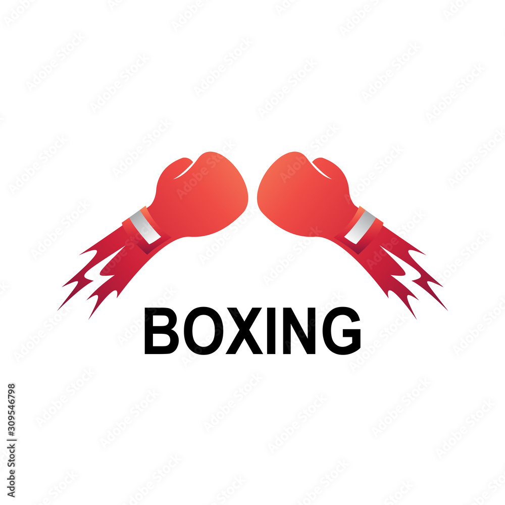 Boxing logo, boxing gloves logo Stock Vector | Adobe Stock