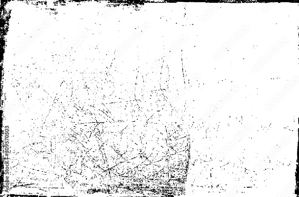 Scratched Frame. Grunge Urban Background Texture Vector. Dust Overlay ...