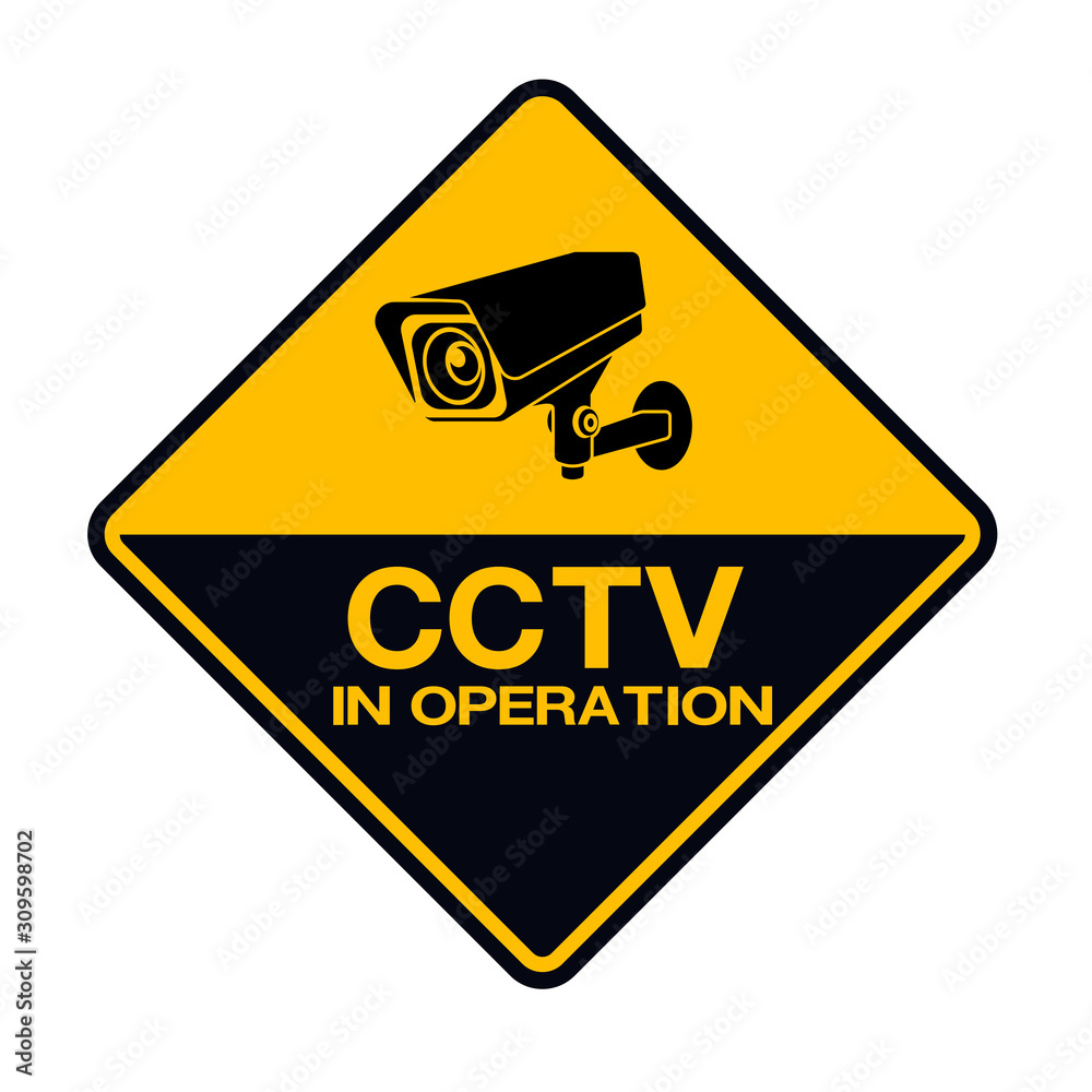CCTV Camera Symbol Sign Isolate On White Background Label ,Vector Stock ...