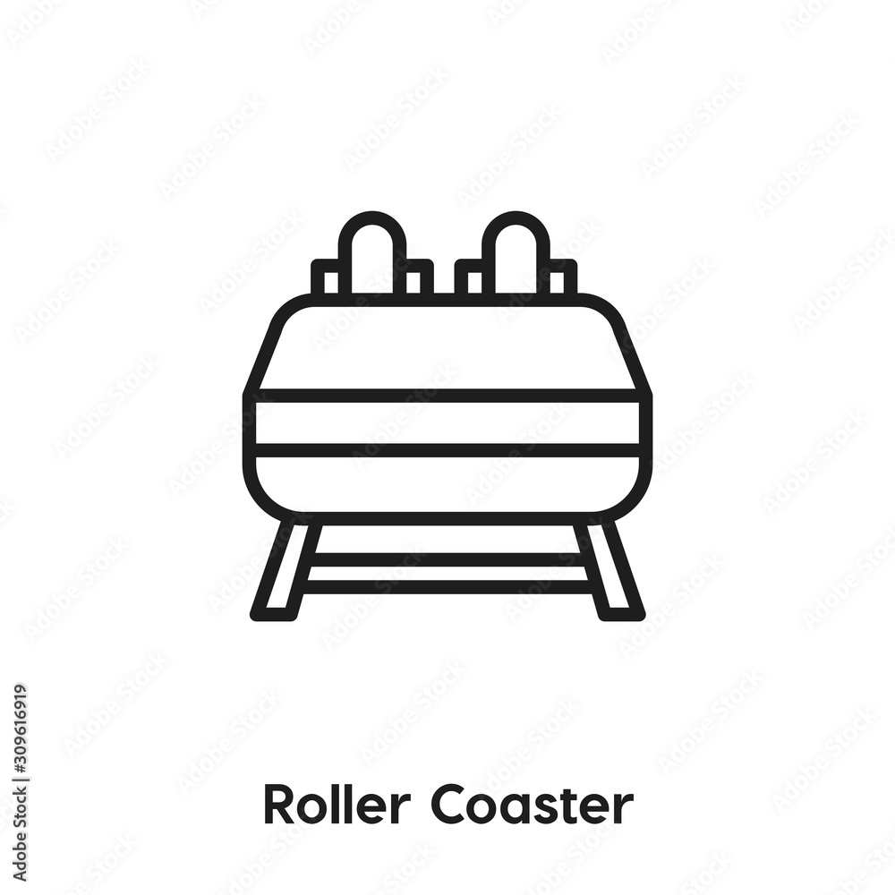roller coaster icon vector sign symbol Stock Vector | Adobe Stock
