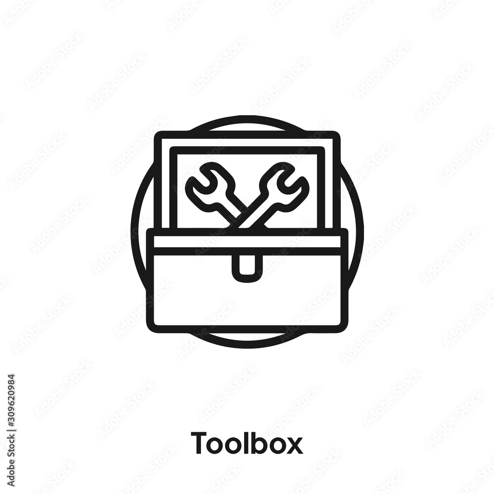 toolbox icon vector sign symbol Stock Vector | Adobe Stock