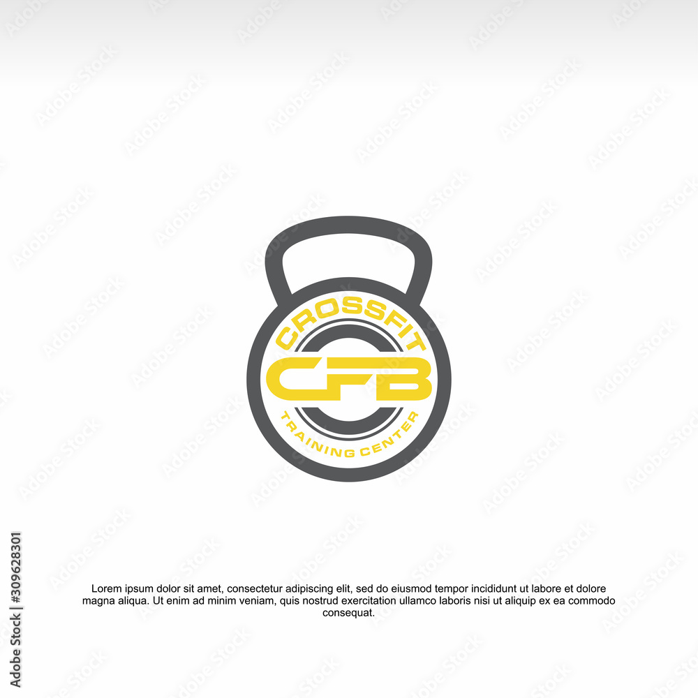 CFB initials for fitness companies, initial logos for the gym and cross ...