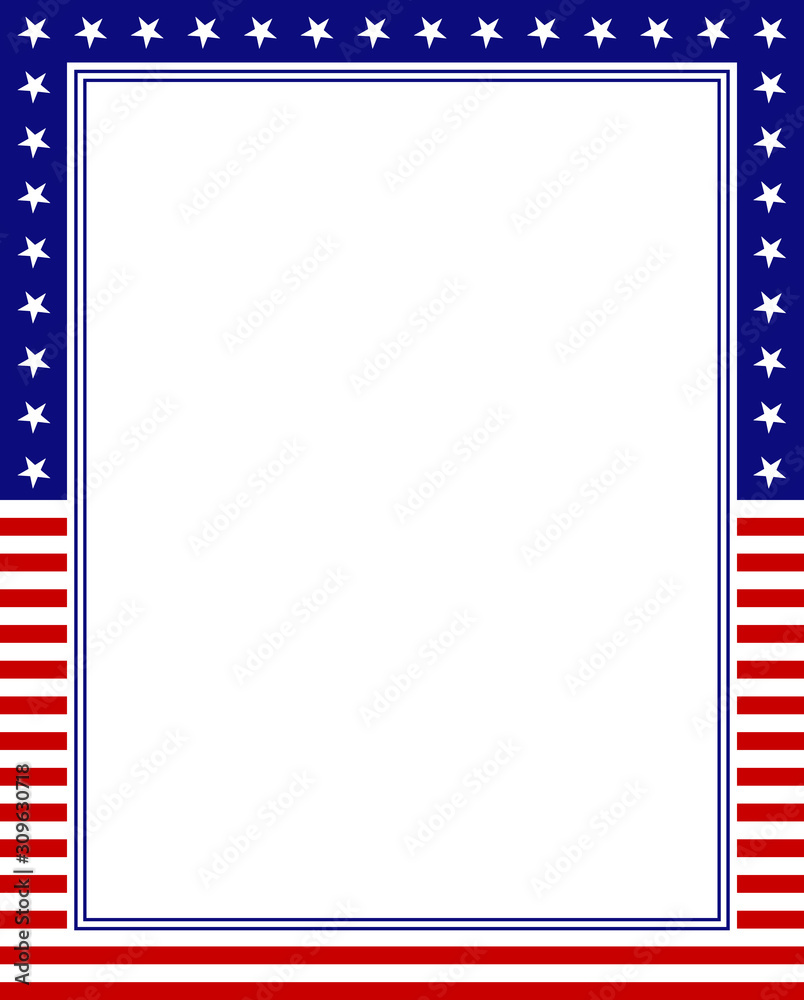USA frame background Stock Vector | Adobe Stock