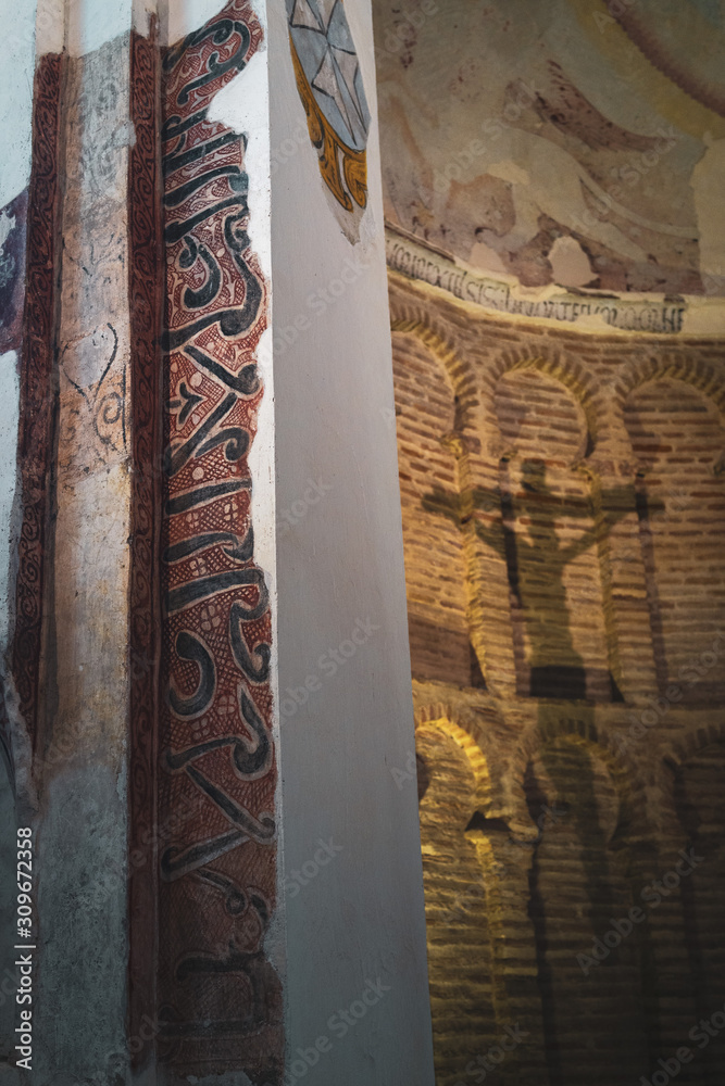 jesus on the cross, mosque of Cristo de la luz Valencia Stock Photo ...