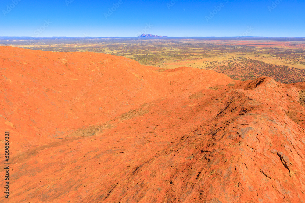 Uluru, Northern Territory, Australia - Aug 23, 2019: panoramic view ...