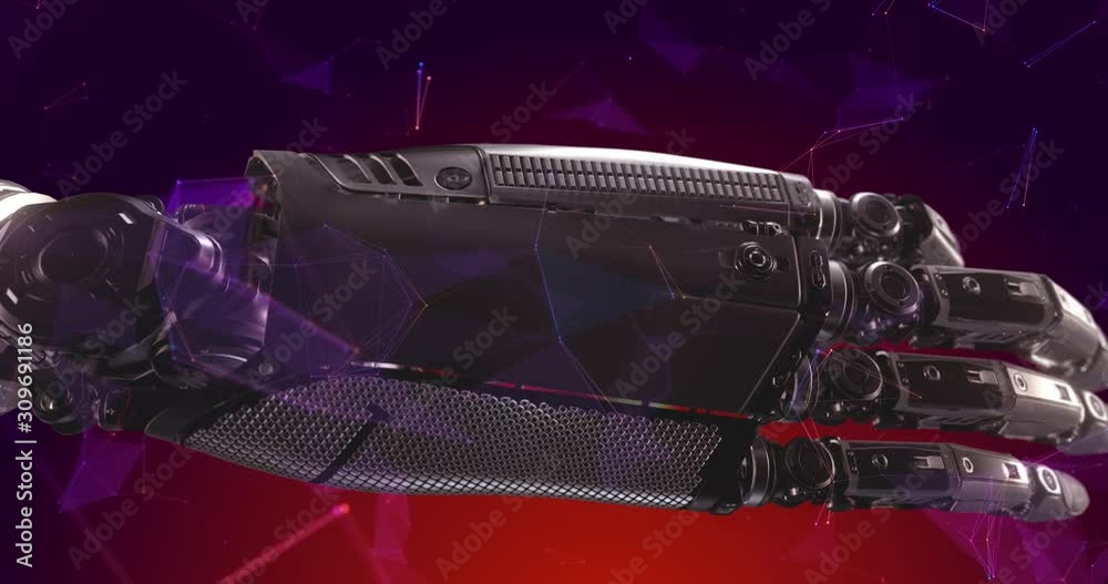 Robot arm with green sprout technology and ecology conceptual design ...